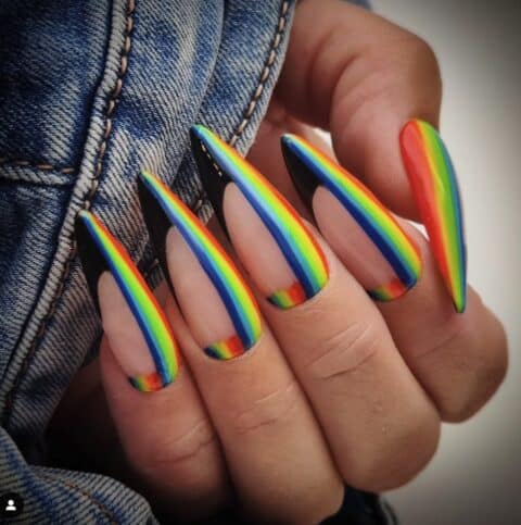50 Rainbow Nail Ideas to Get You Started