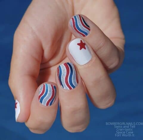 Show Your Patriotic Style with 40 American Flag Nail Designs - Red ...