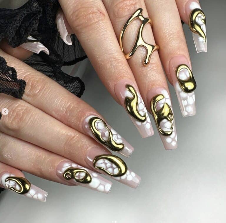 50 Molten Metal Nail Designs - Metallic Glamour at Your Fingertips