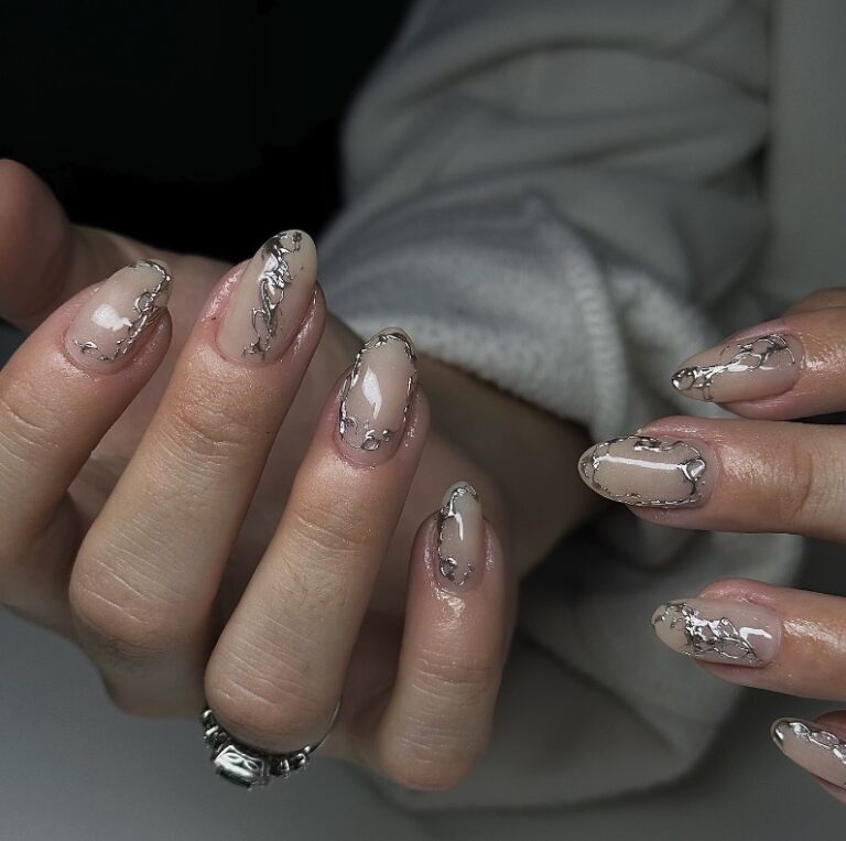 50 Molten Metal Nail Designs - Metallic Glamour at Your Fingertips