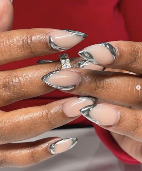 50 Molten Metal Nail Designs - Metallic Glamour at Your Fingertips