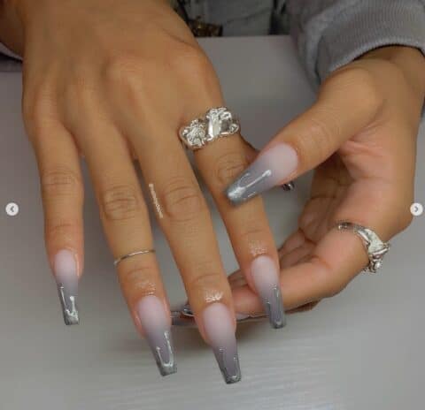 50 Molten Metal Nail Designs - Metallic Glamour at Your Fingertips