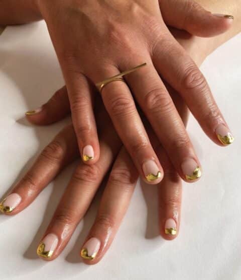 50 Molten Metal Nail Designs - Metallic Glamour at Your Fingertips