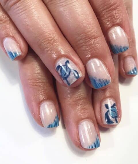 Make a Splash with 35 Captivating Turtle Nail Designs!