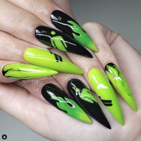 35+ Billie Eilish Inspired Nail Designs for a Bold and Beautiful Look!