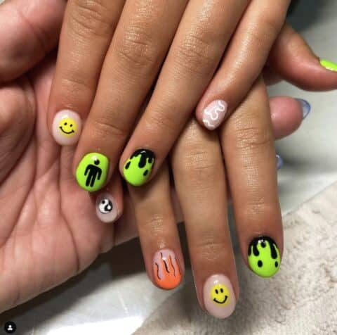 35+ Billie Eilish Inspired Nail Designs for a Bold and Beautiful Look!