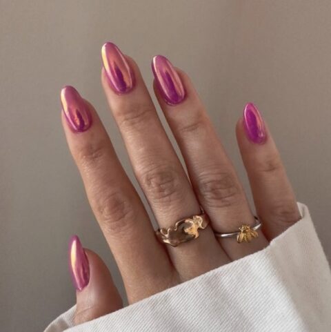 45 Chrome Summer Nail Designs to Elevate Your Look with Metallic Glamour!