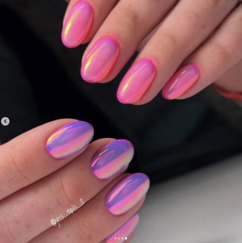 45 Chrome Summer Nail Designs to Elevate Your Look with Metallic Glamour!