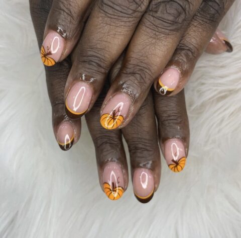 50 Enchanting Pumpkin Nail Designs to Celebrate Fall, Halloween, and ...