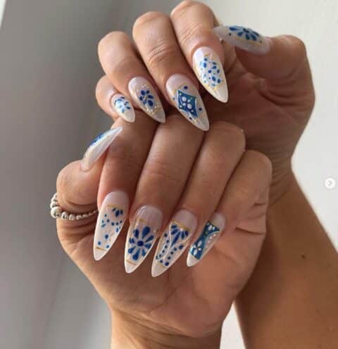 40 Mesmerizing Spanish Tile Nail Art Ideas for a Mediterranean-Inspired ...